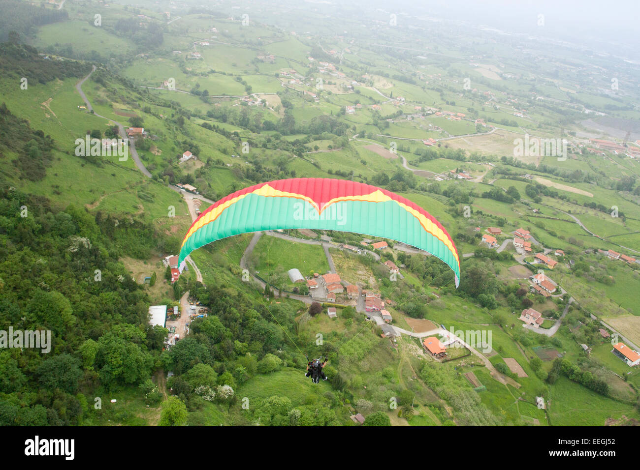 Aerial view from Pico del Sol, Gijón, Asturias, Spain Stock Photo - Alamy