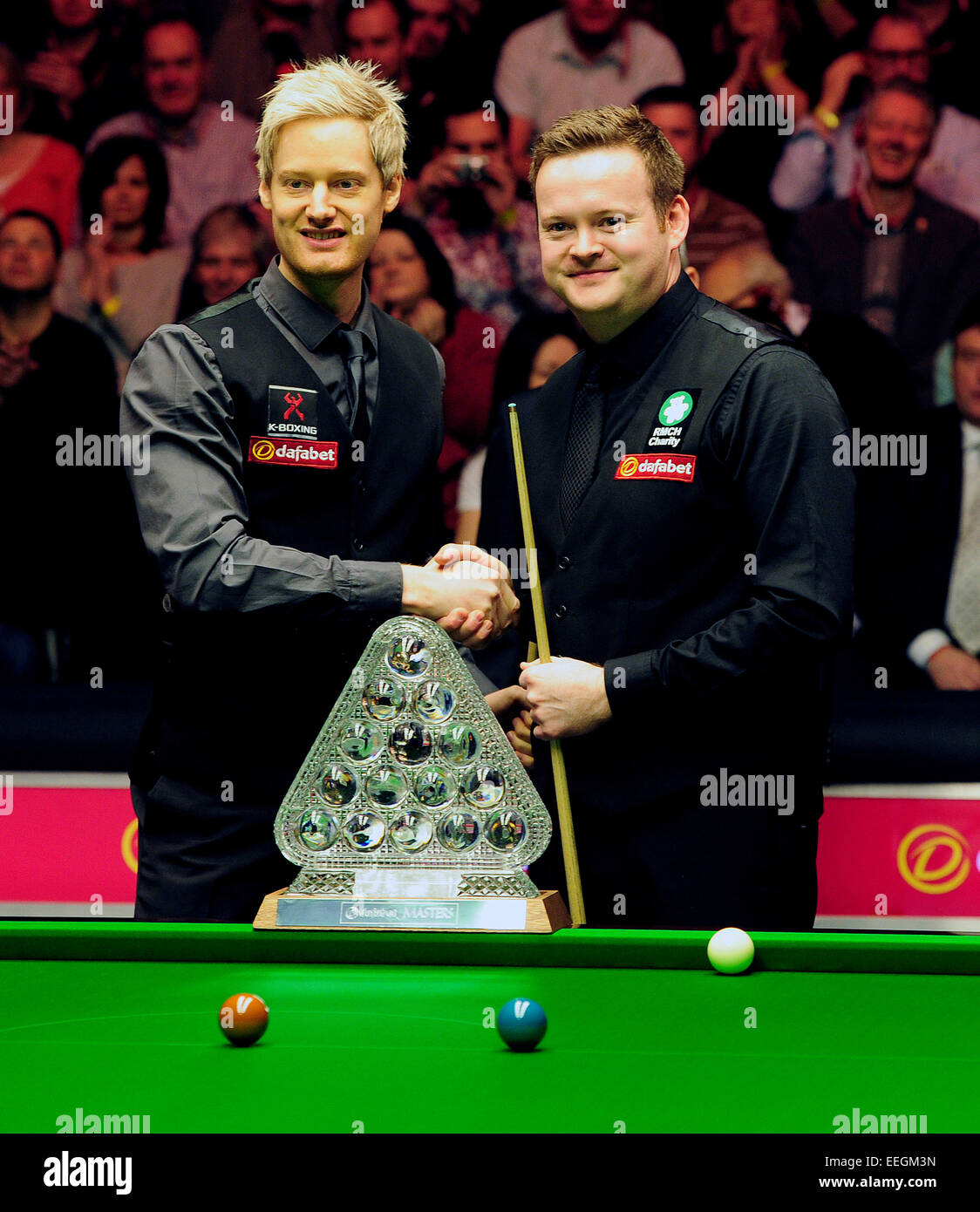 Alexandra Palace, London, UK. 18th Jan, 2015. Masters Snooker Final ...