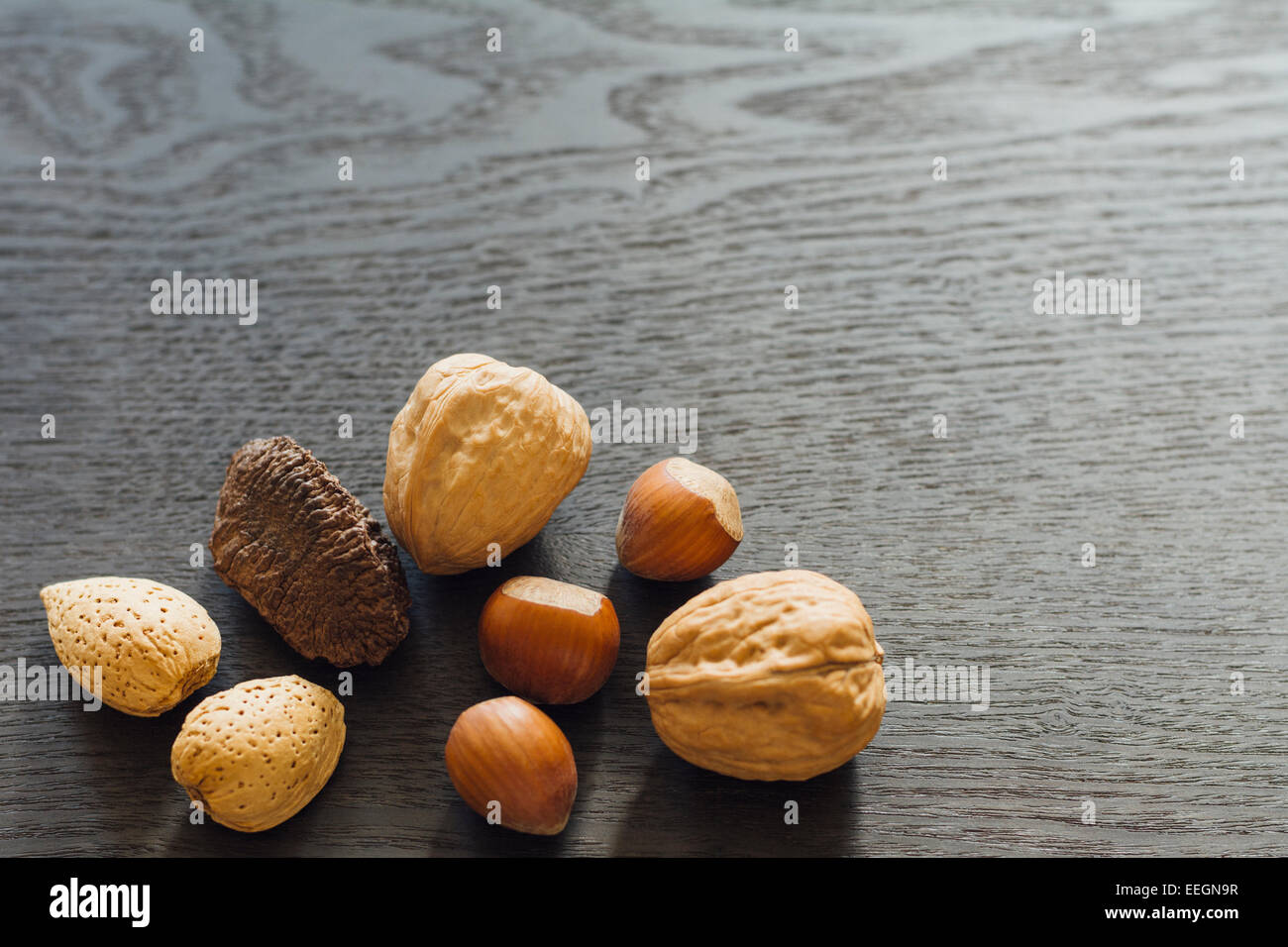 Mixed nuts in the shell Stock Photo - Alamy