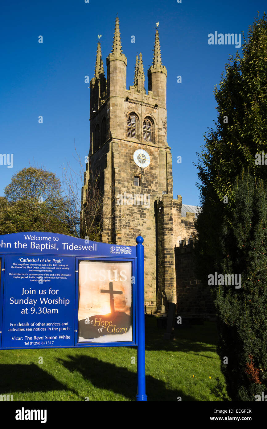 UK, Derbyshire, Tideswell, St John the Baptist’s parish church, ‘The ...