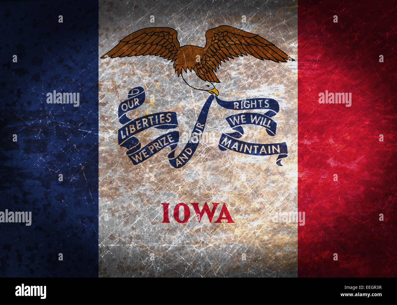 Flag of the iowa hi-res stock photography and images - Alamy