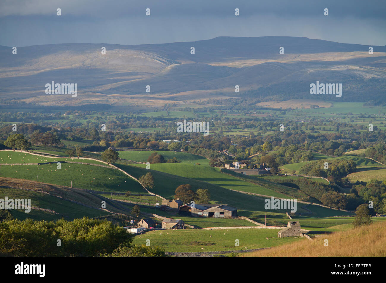 The view from Birkett Common looking accross the northern fells in ...