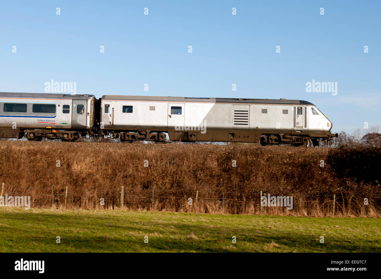 Chiltern Railways Mainline train driving van trailer Stock Photo - Alamy