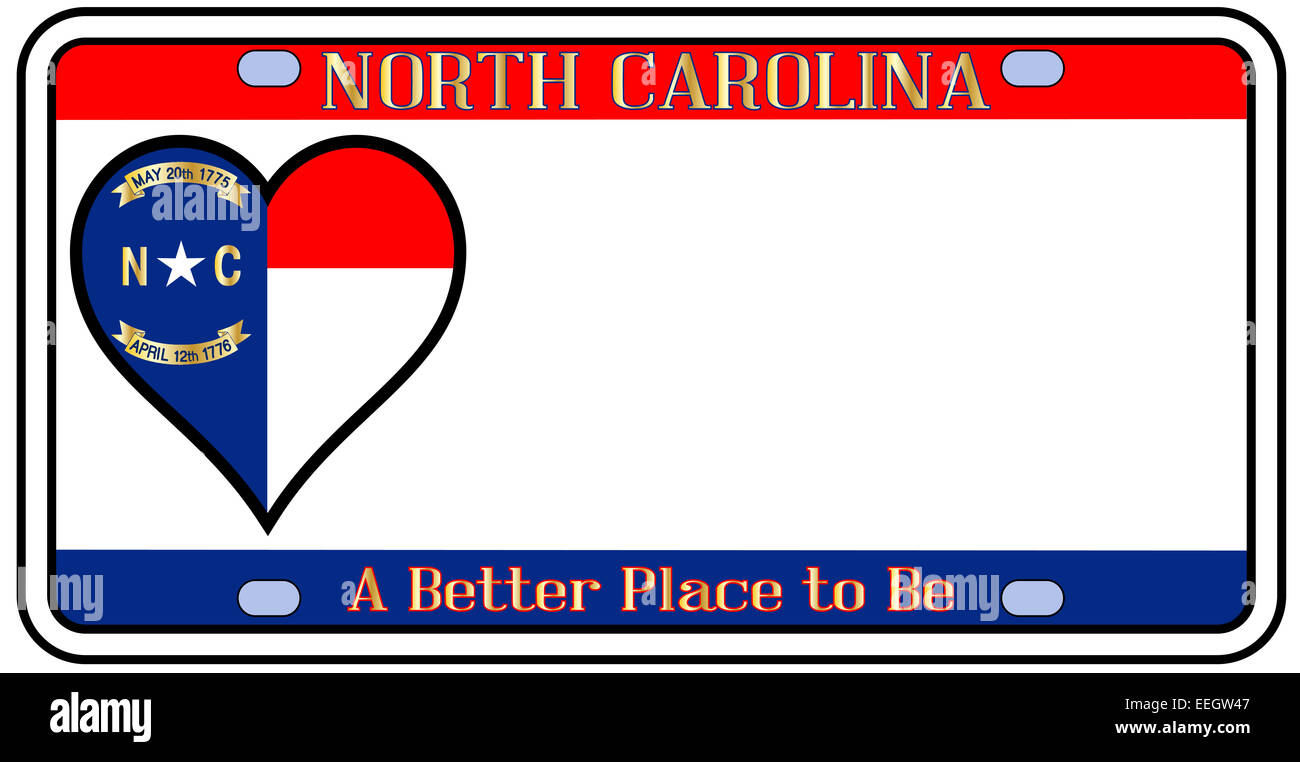 North carolina state license plate hi-res stock photography and images ...