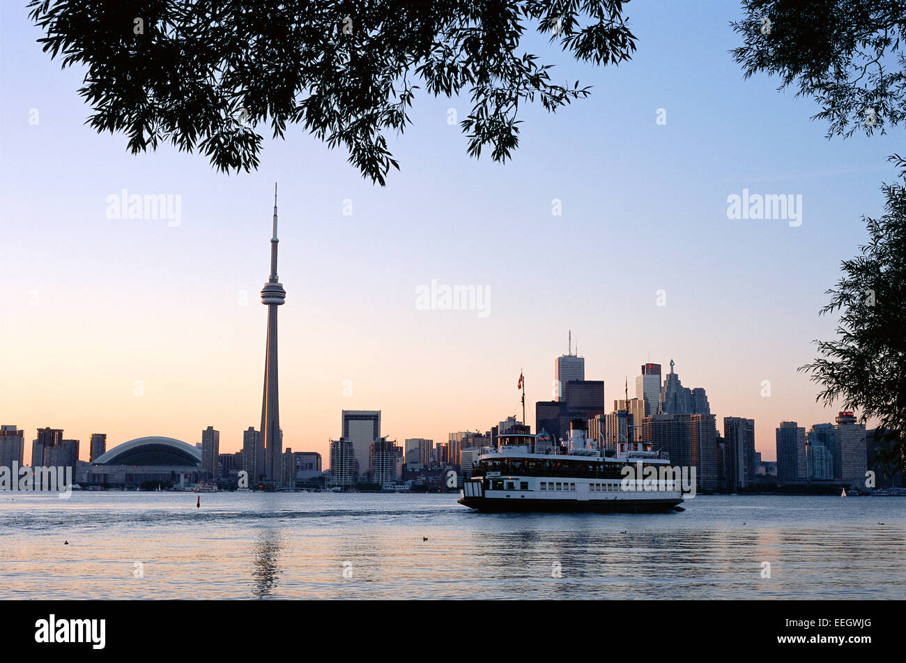 Toronto Skyline from Toronto Islands,Ontario Canada Stock Photo - Alamy