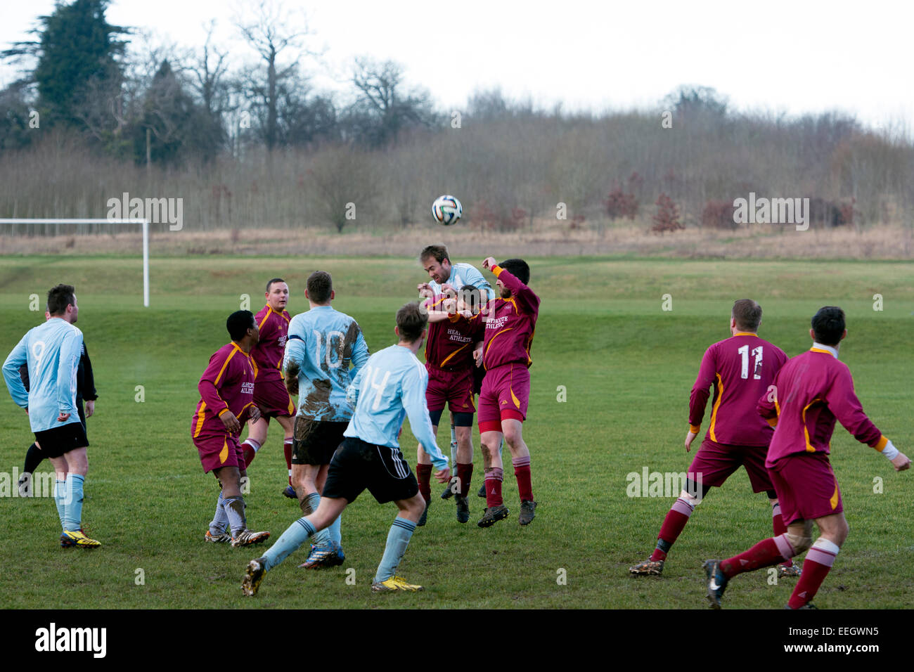 Player players football match sunday league amateur hi-res stock ...