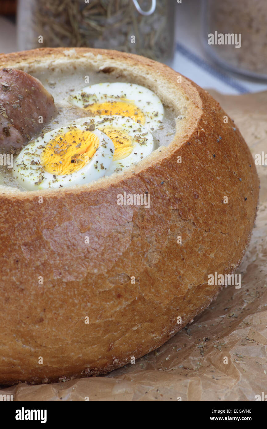 Zur - traditional polish soup Stock Photo - Alamy