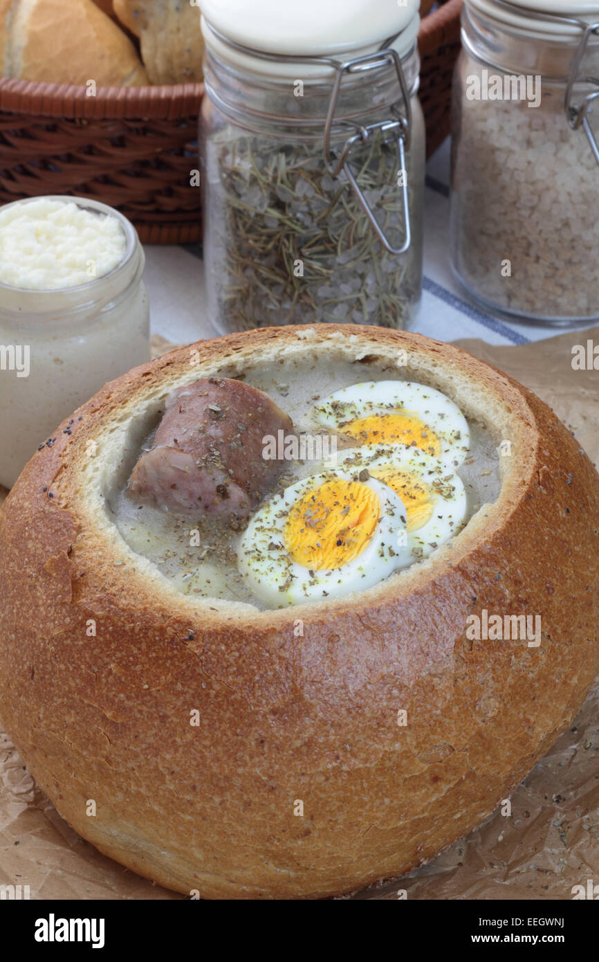 Zur - traditional polish soup Stock Photo - Alamy