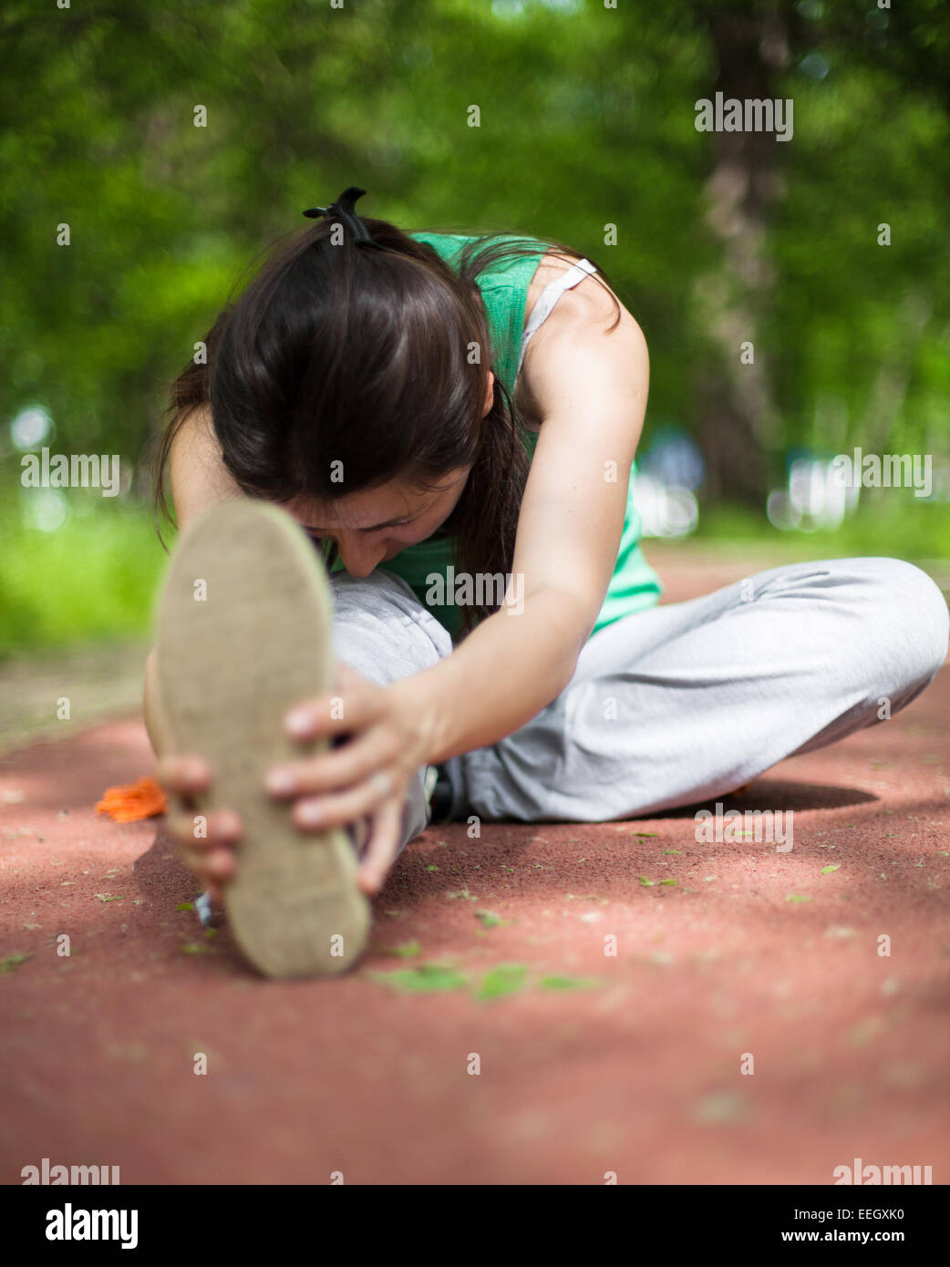 Streching hi-res stock photography and images - Alamy