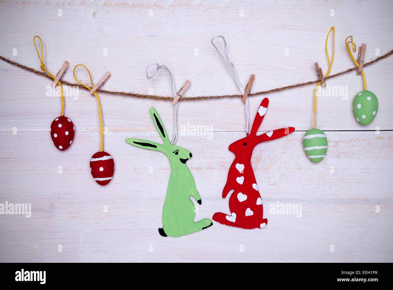 A Couple Of Easter Bunnies One Female And One Red Easter Bunny With ...