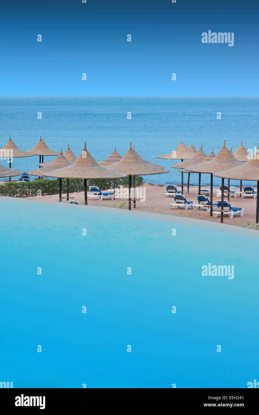 swimming pool at the beach Stock Photo - Alamy