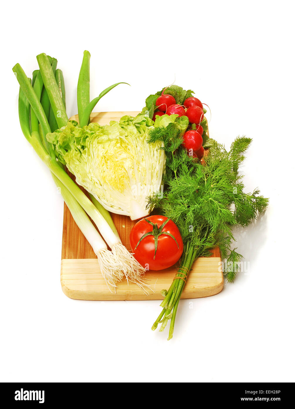 Different vegetables on green Cut Out Stock Images & Pictures - Alamy