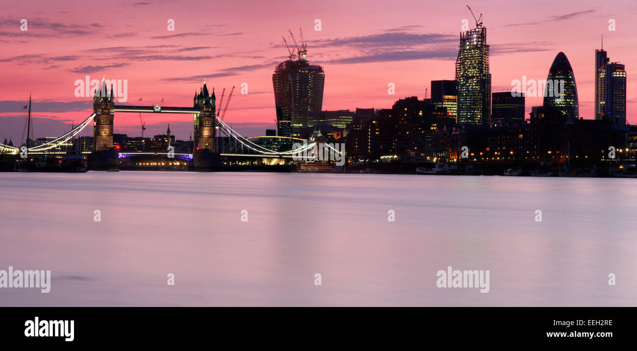 Tower Bridge Panorama Stock Photo - Alamy