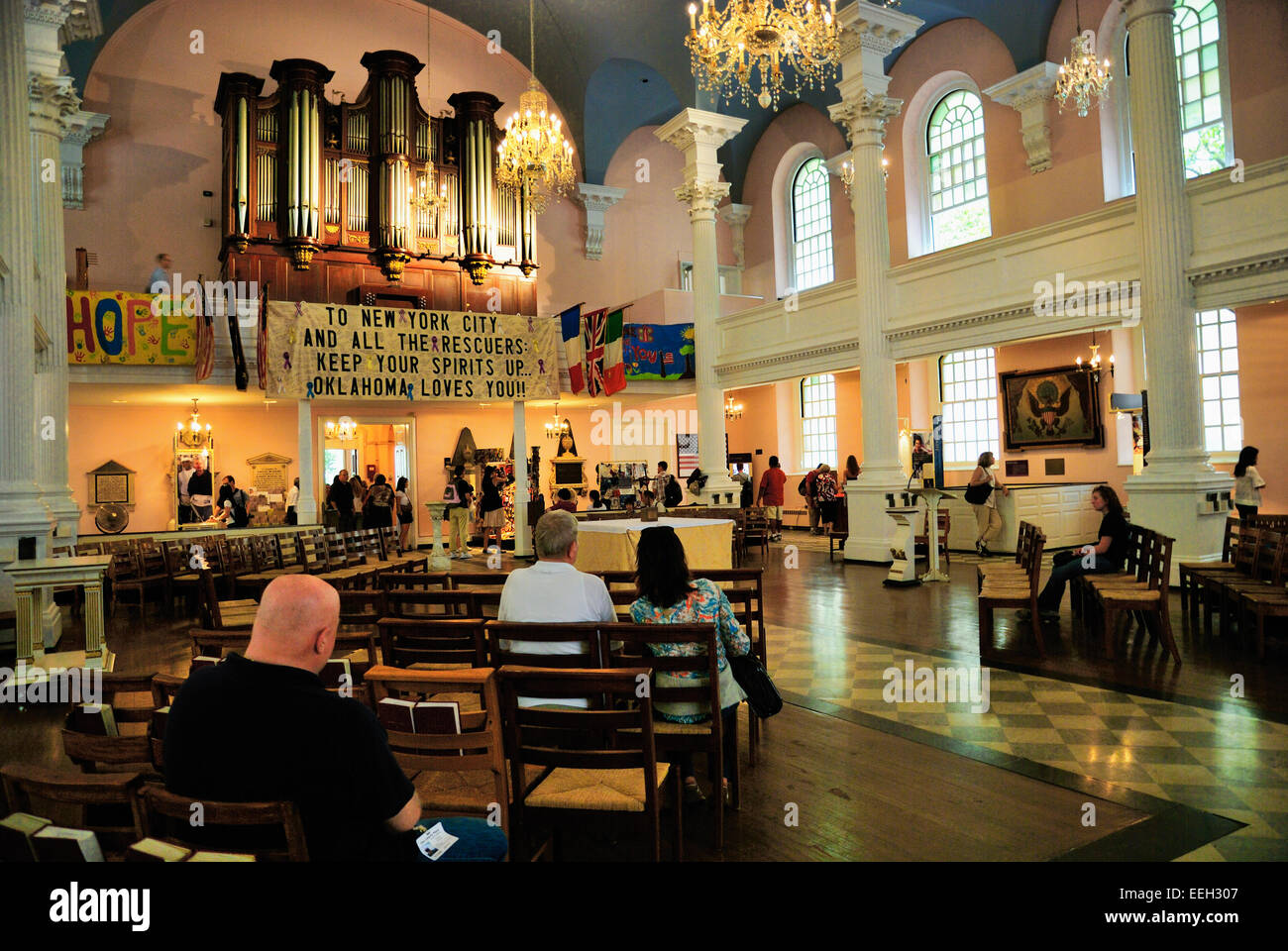 St. Paul's Chapel. Ground Zero, NYC Stock Photo - Alamy
