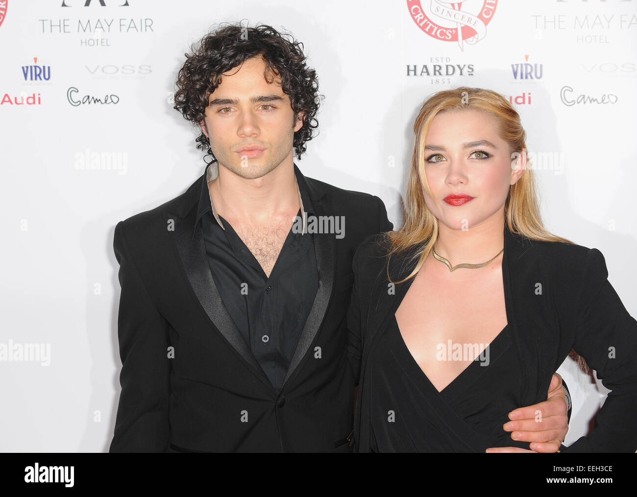 London, UK. 18th Jan, 2015. Tony Sebastian and florence Pugh attend the ...