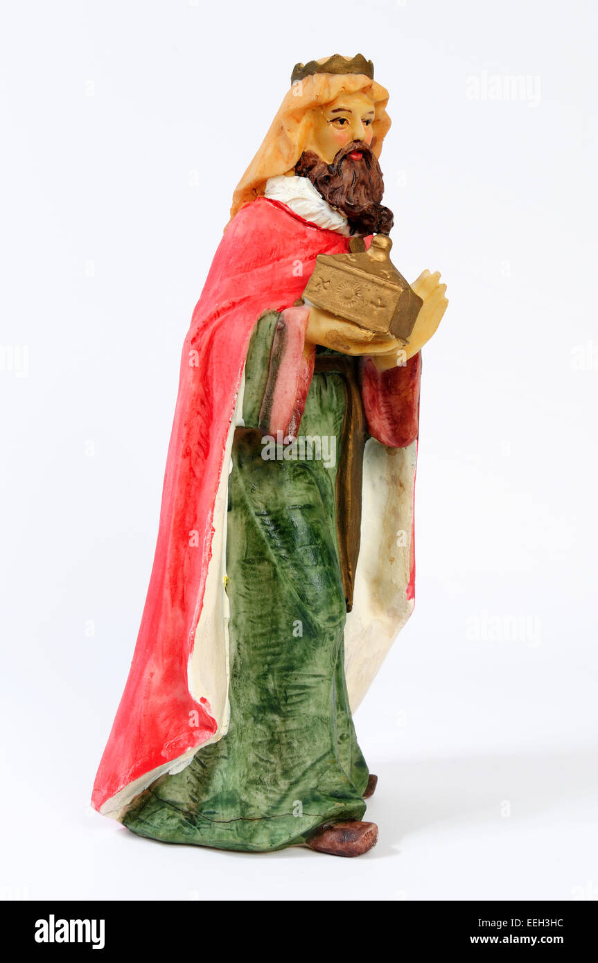 Individual elements of the Catholic Christian crib isolated on white ...