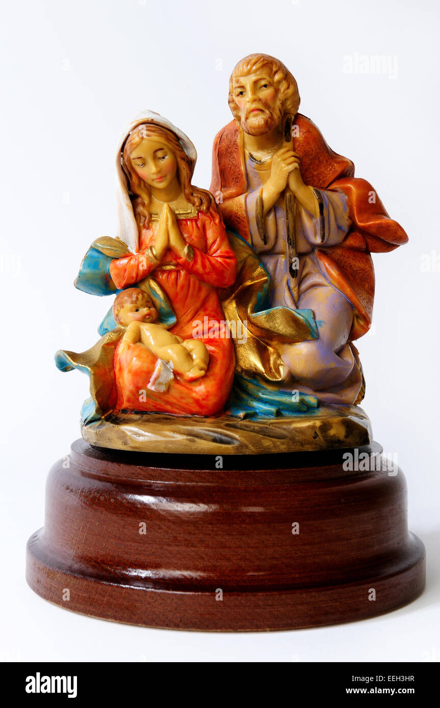 Elements of the Catholic Christian crib isolated on white background ...