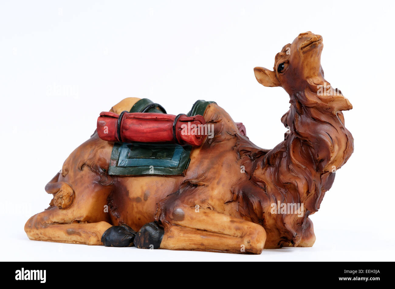 Individual elements of the Catholic Christian crib isolated on white ...