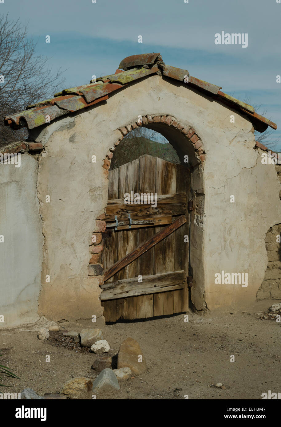 Arch, San Miguel Mission Stock Photo - Alamy