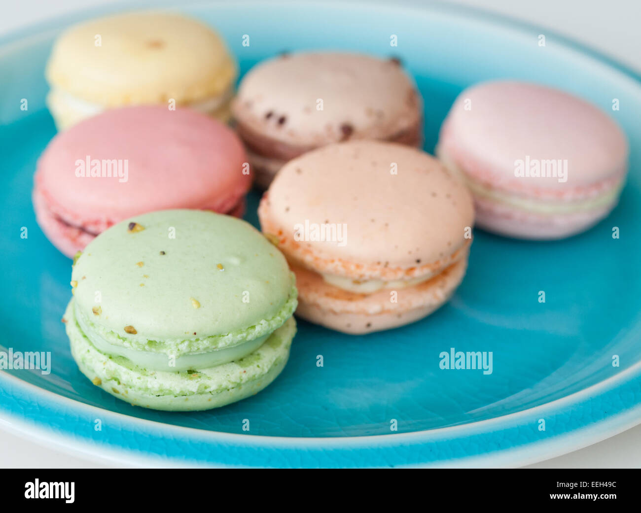 A plate of colourful French macarons from the Duchess Bake Shop in ...