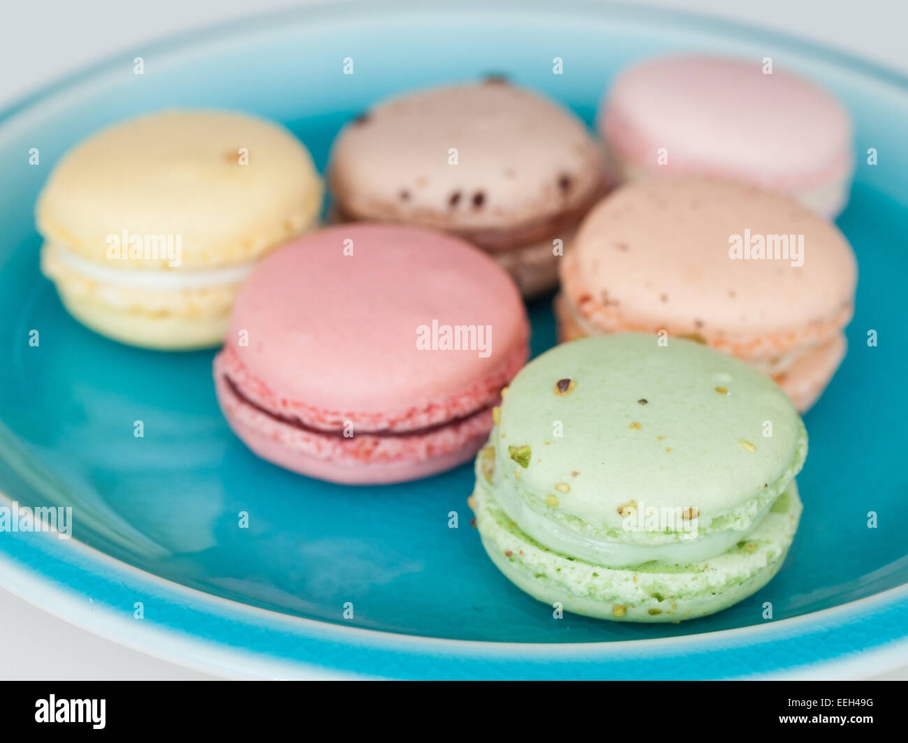 A plate of colourful French macarons from the Duchess Bake Shop in ...