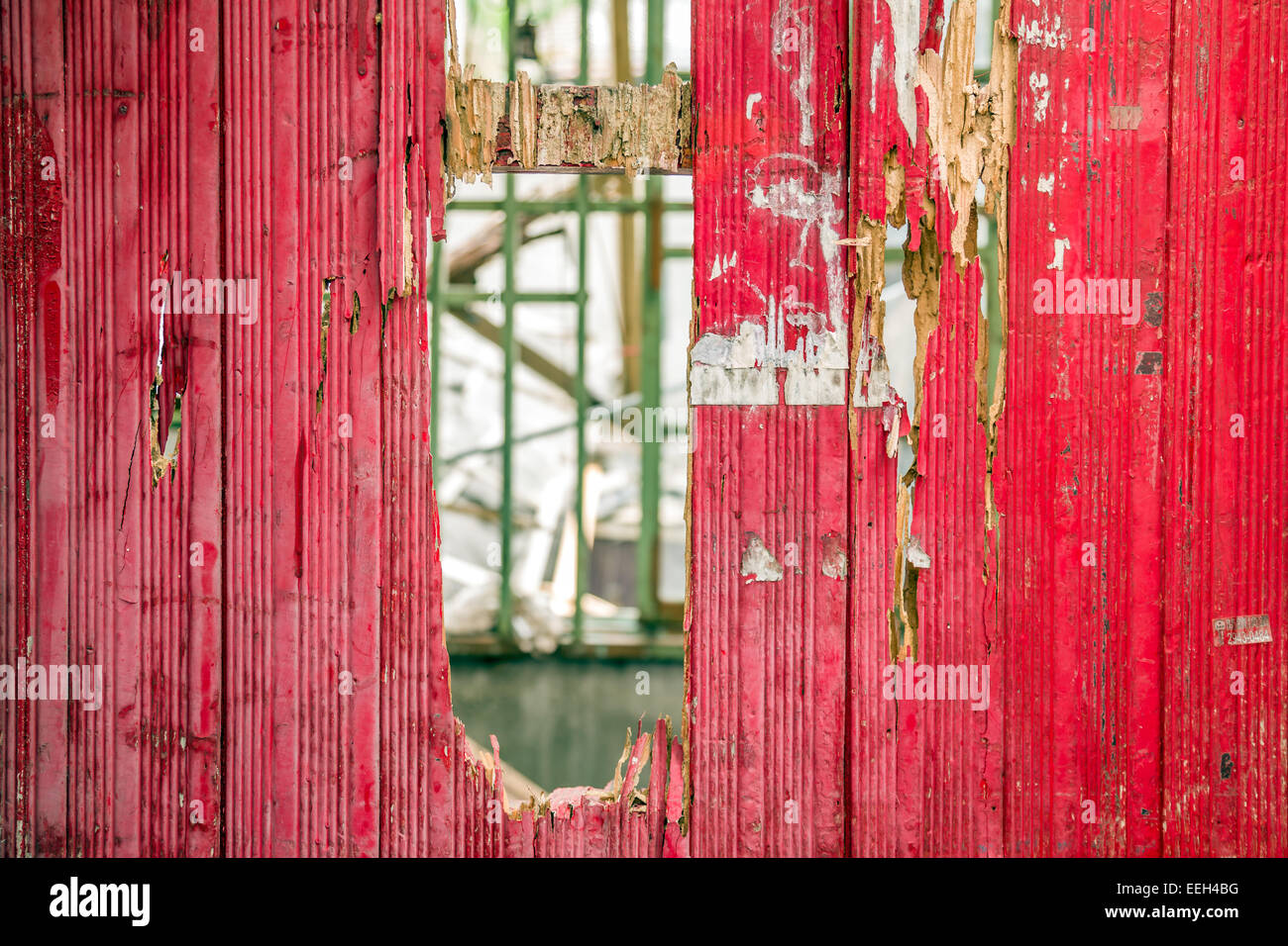 Broken entrance door hi-res stock photography and images - Alamy