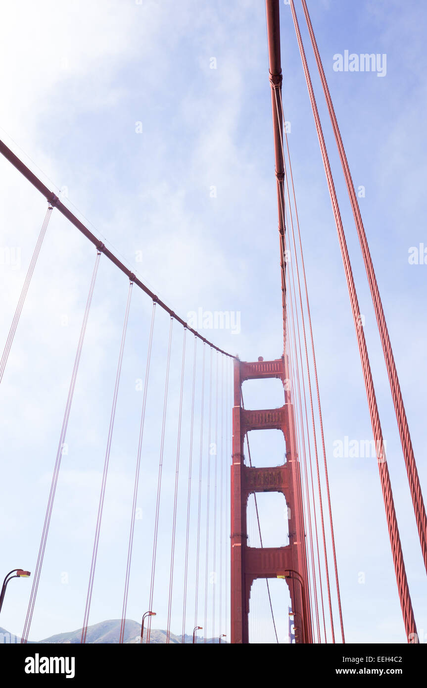 Golden Gate Bridge Worm's-Eye View Stock Photo - Alamy