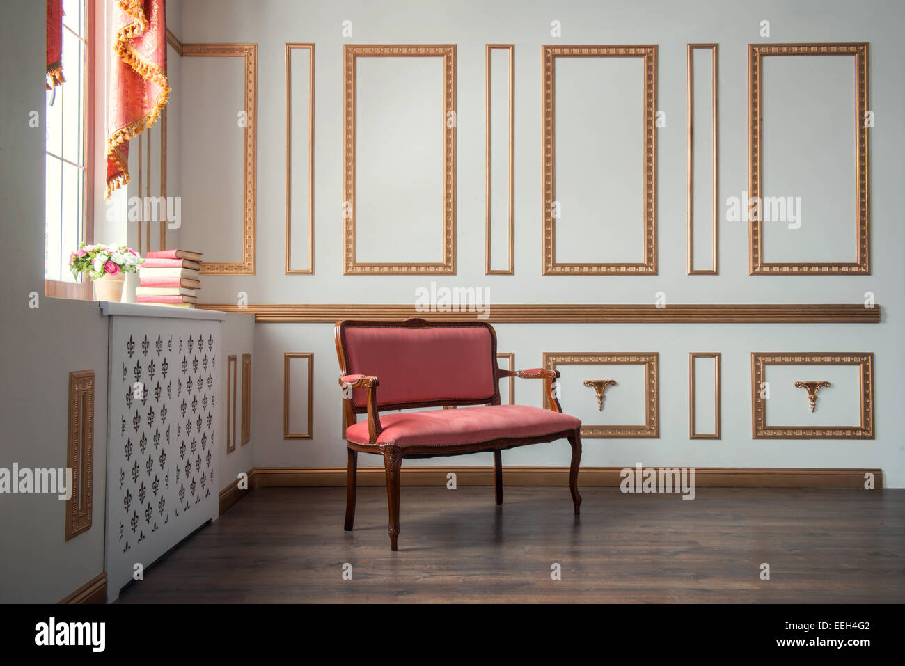 Classic interior with barocco couch Stock Photo - Alamy