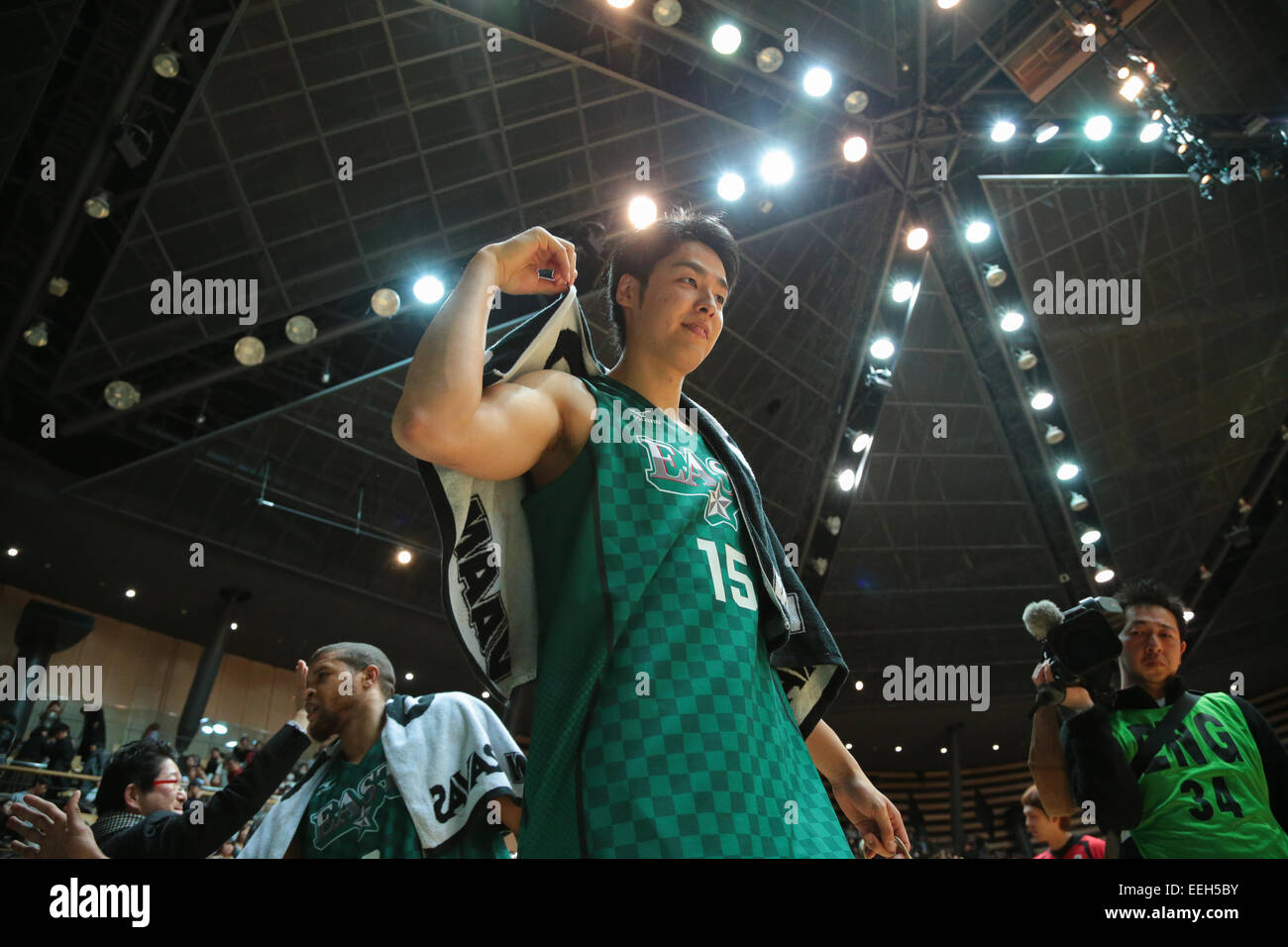 Ota-City General Gymnasium, Tokyo, Japan. 18th Jan, 2015. Joji Takeuchi ...