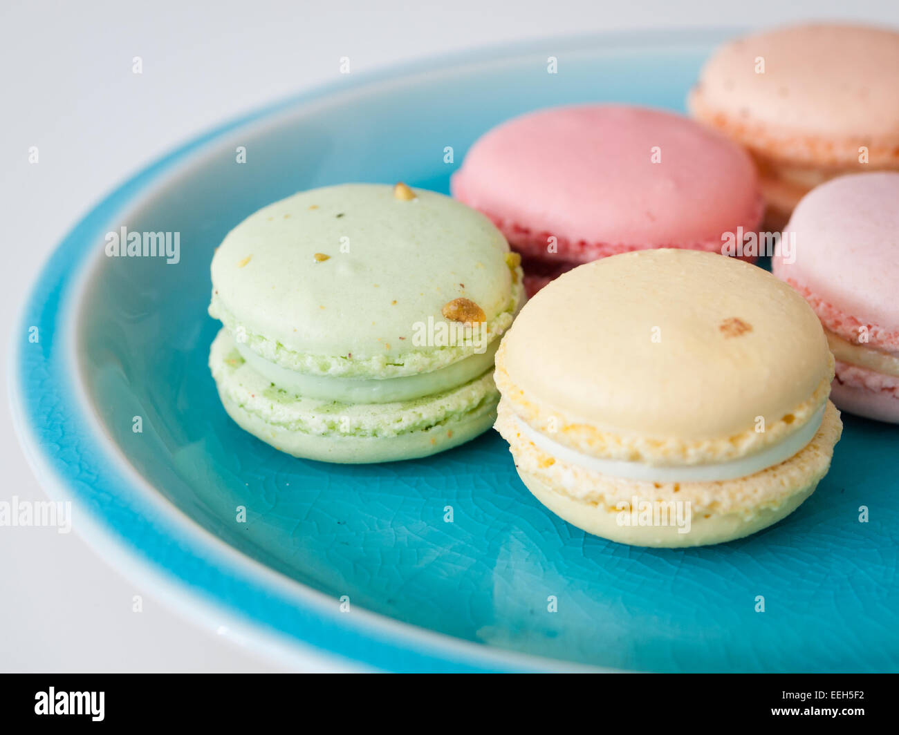 A plate of colourful French macarons from the Duchess Bake Shop in ...