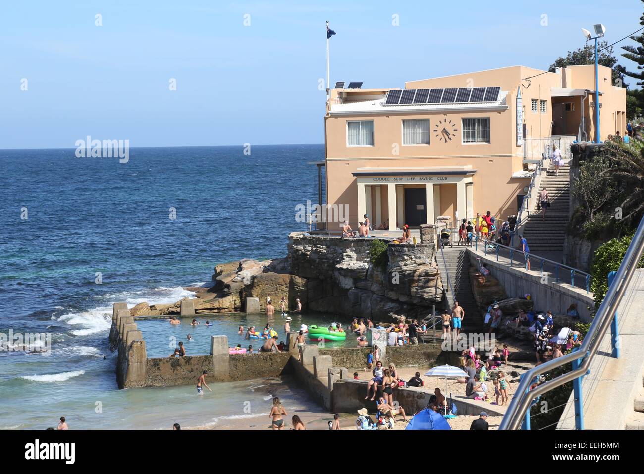 Coogee Surf Life Saving Club in Sydney’s eastern suburbs Stock Photo ...