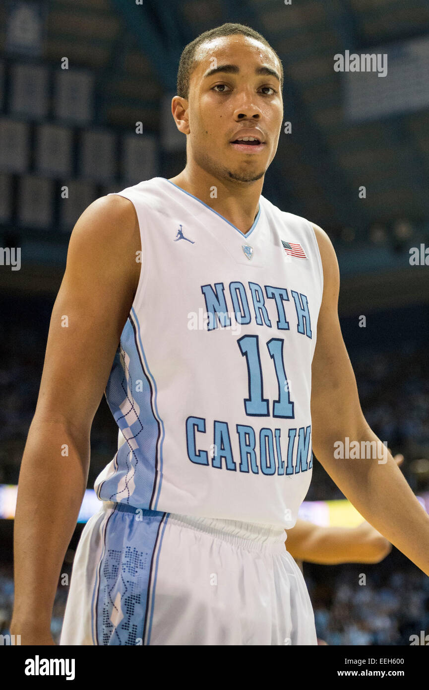 Chapel Hill, NC, USA. 18th Jan, 2015. UNC F Brice Johnson (11) during ...