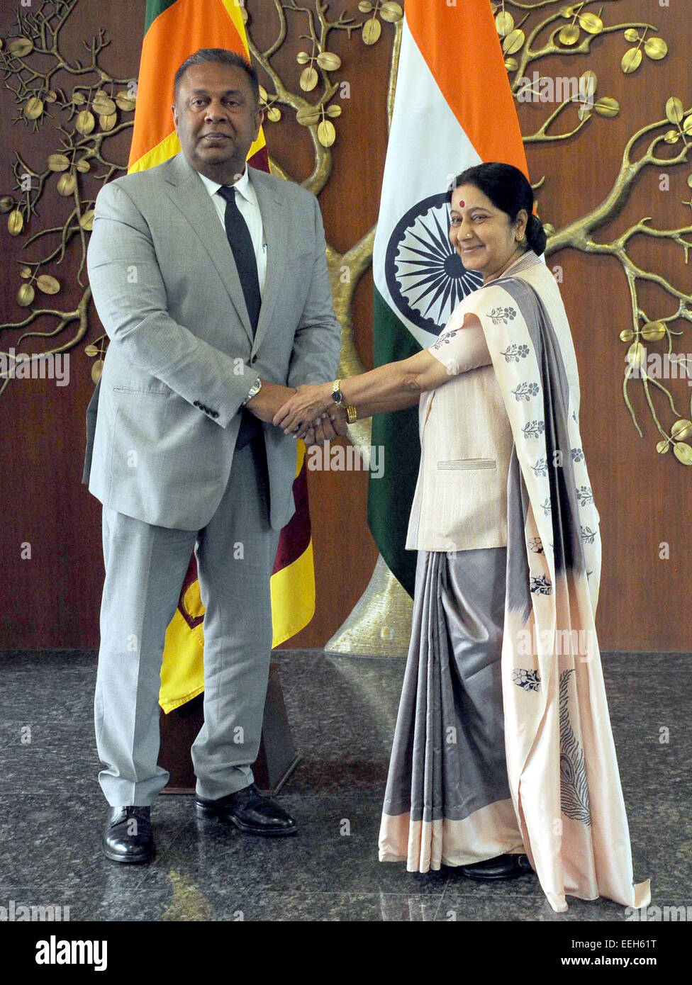 Indian foreign affairs minister hi-res stock photography and images - Alamy