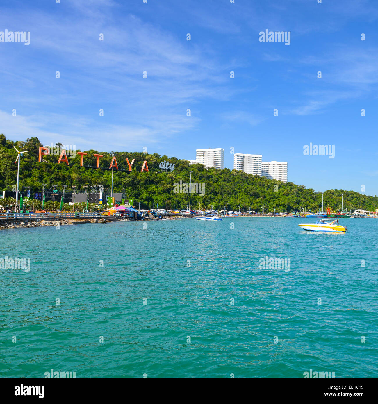 City landscape of Pattaya city, Thailand Stock Photo - Alamy