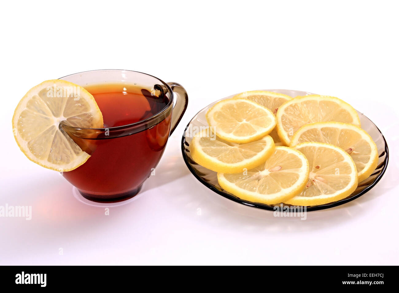 Tea with a lemon Stock Photo - Alamy