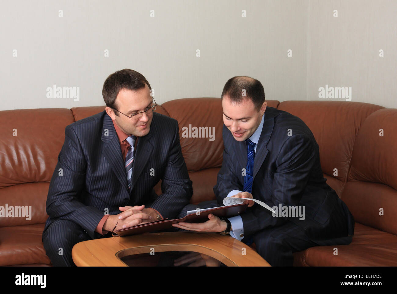 Discussion of agreement Stock Photo - Alamy