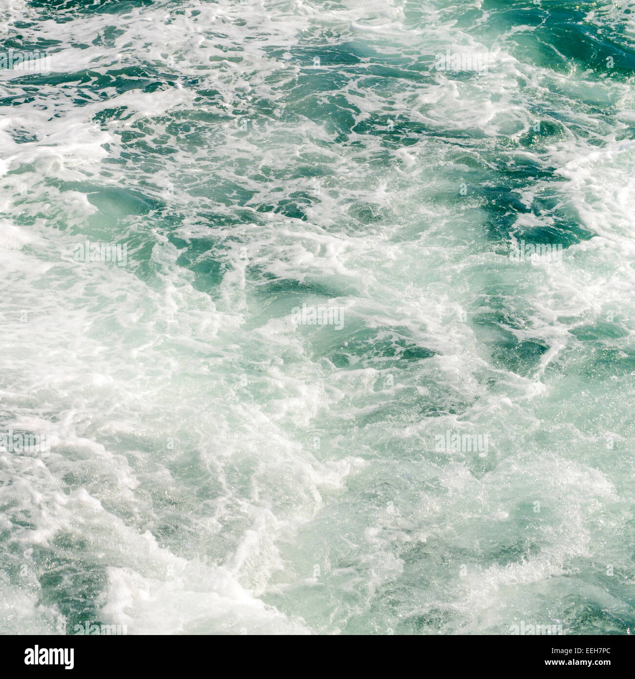 The wake of a boat as seen from the stern of a ship Stock Photo - Alamy