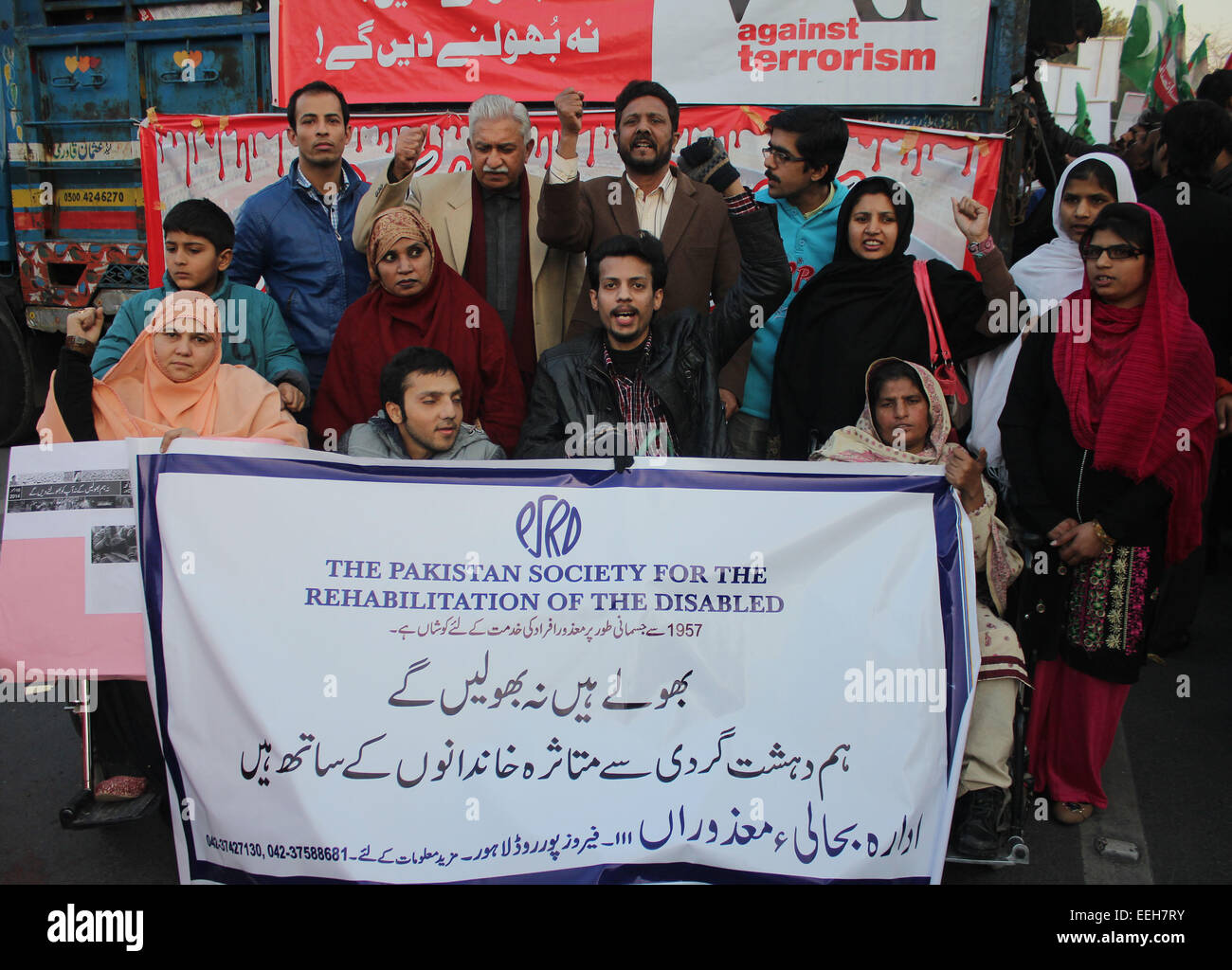 Workers of Pakistani Political Parties and civil society candlelight ...