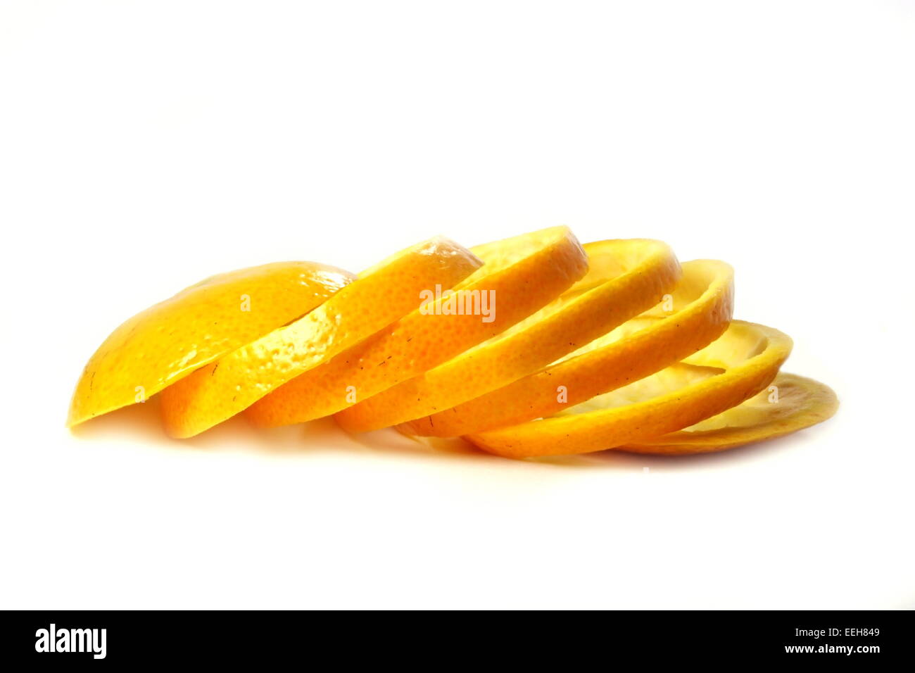 A skin from orange is cut rings Stock Photo - Alamy