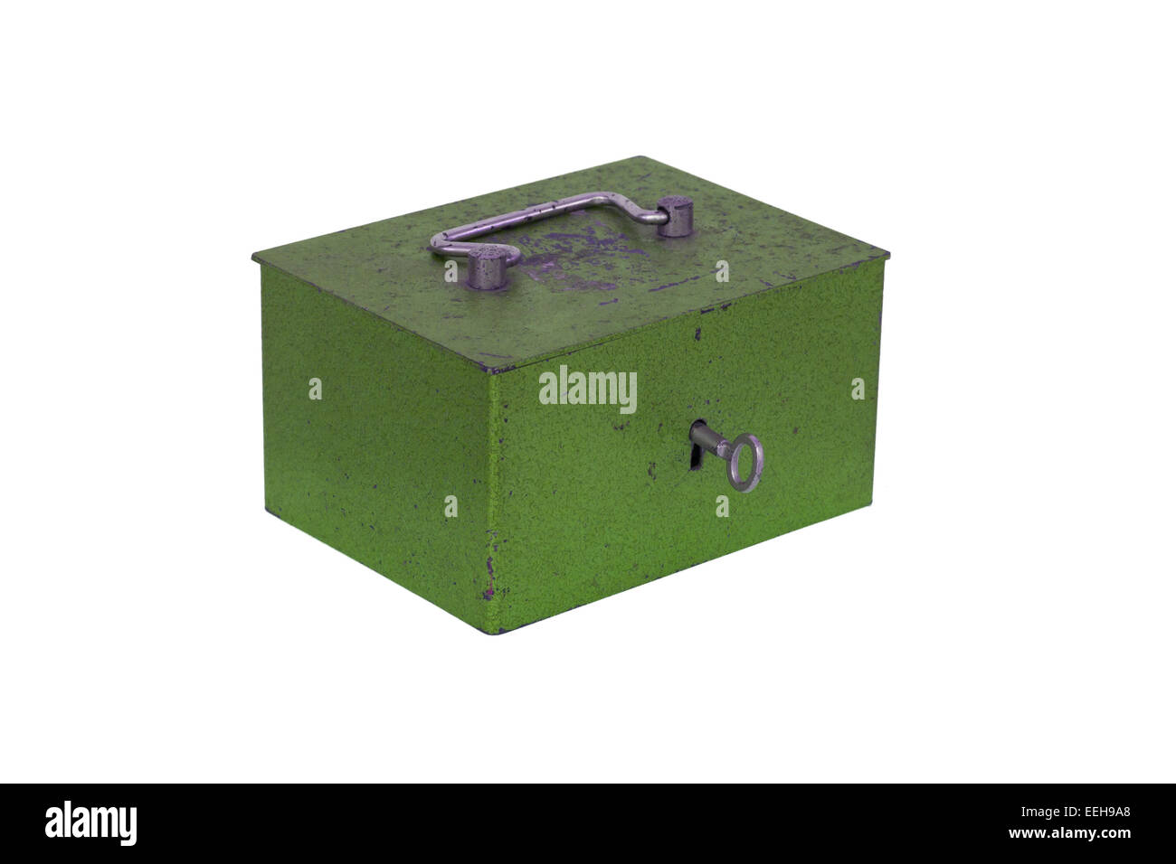 Green moneybox isolated on a white background Stock Photo - Alamy