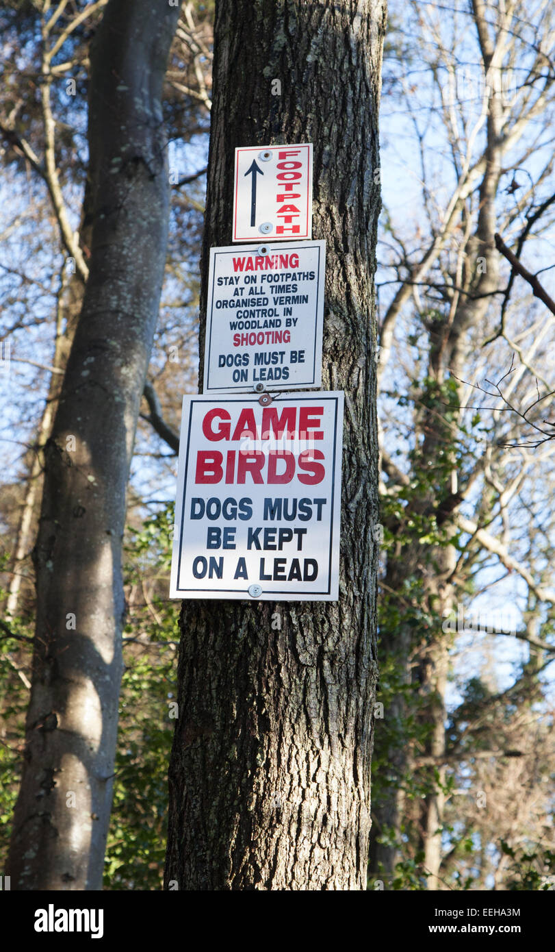 Game birds sign hi-res stock photography and images - Alamy