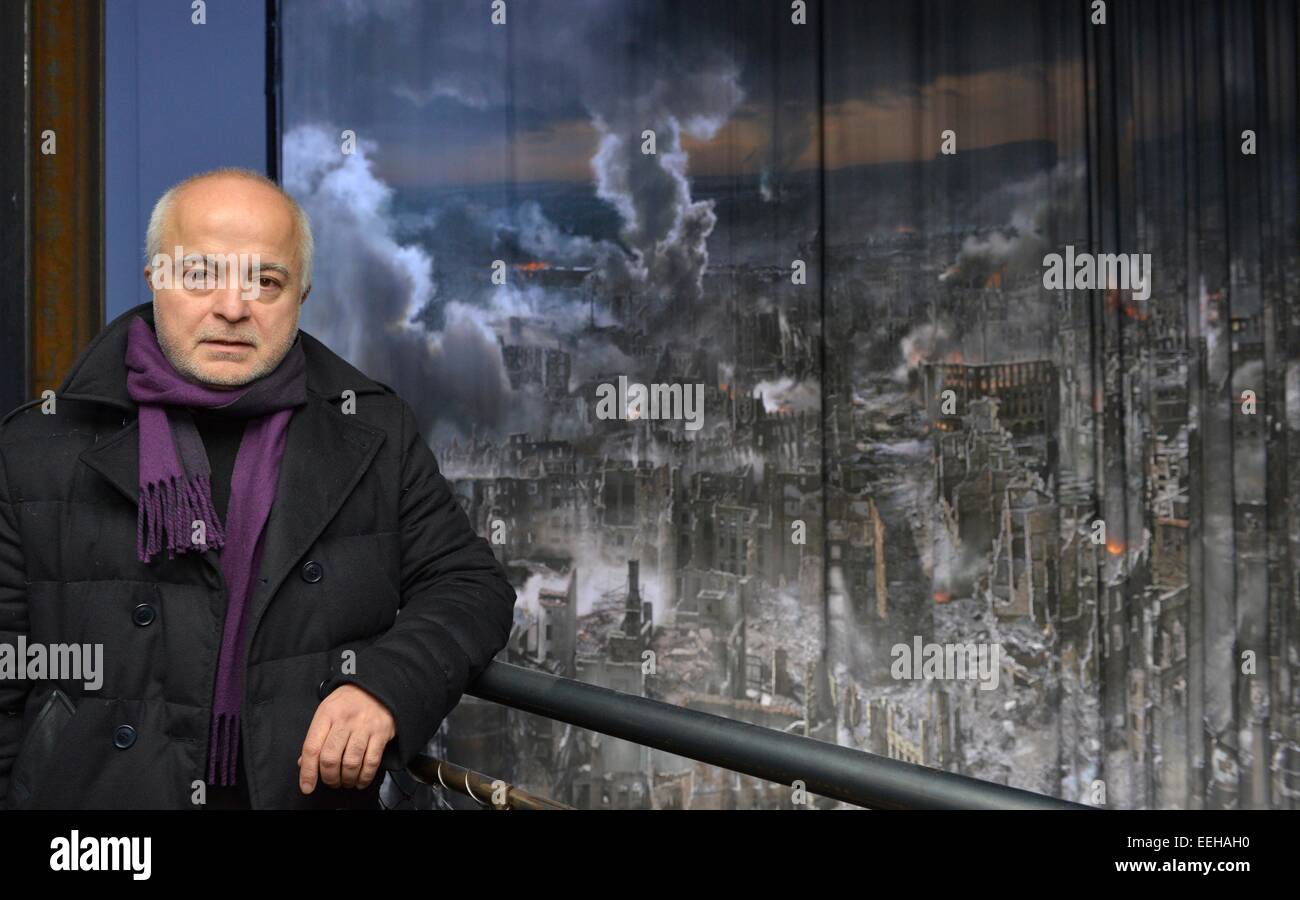 Dresden, Germany. 16th Jan, 2015. The artist Yadegar Asisi stands in ...