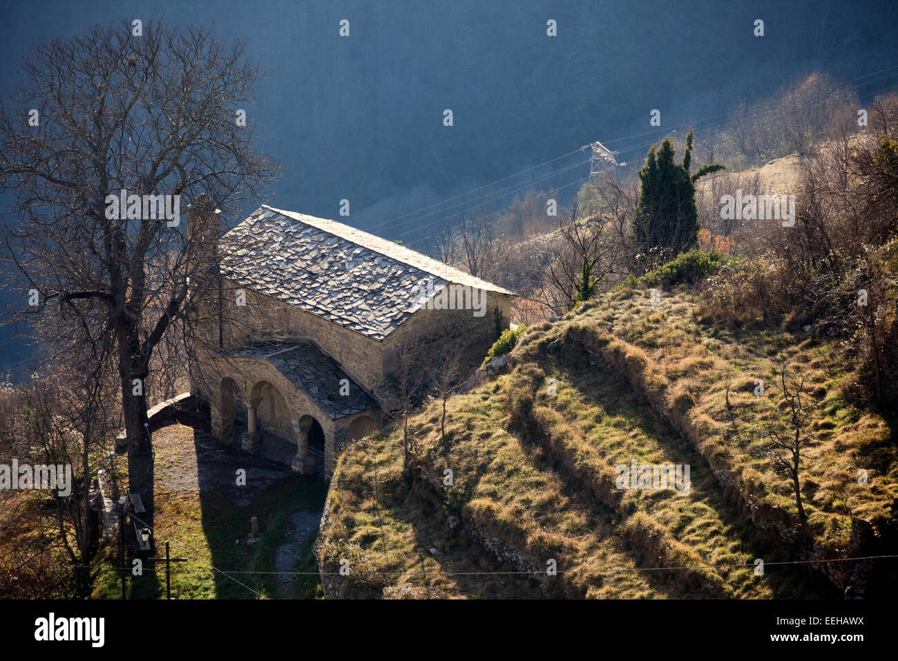 Village church triora hi-res stock photography and images - Alamy