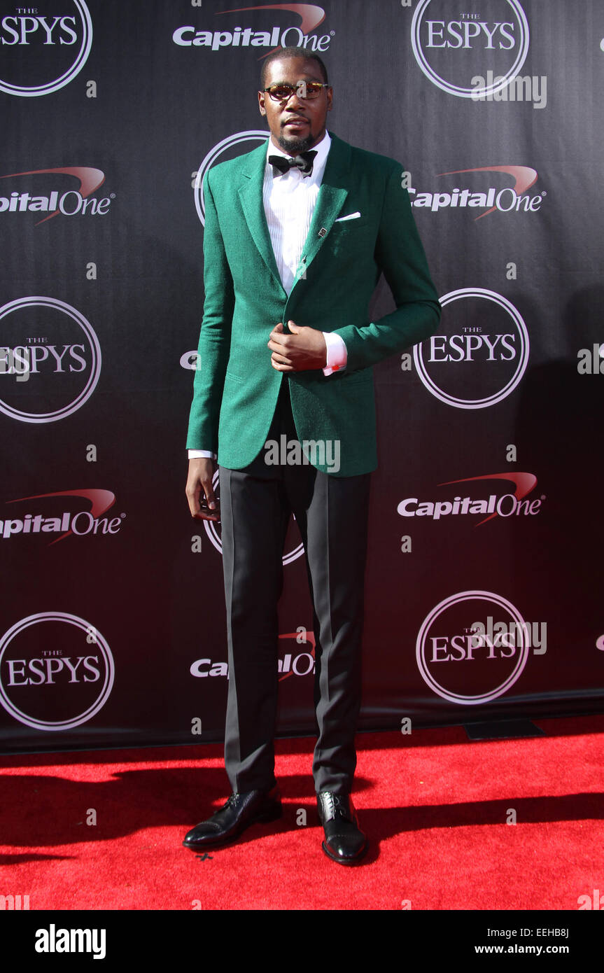 2014 ESPYS Awards - Arrivals Featuring: Kevin Durant Where: Los Angeles ...