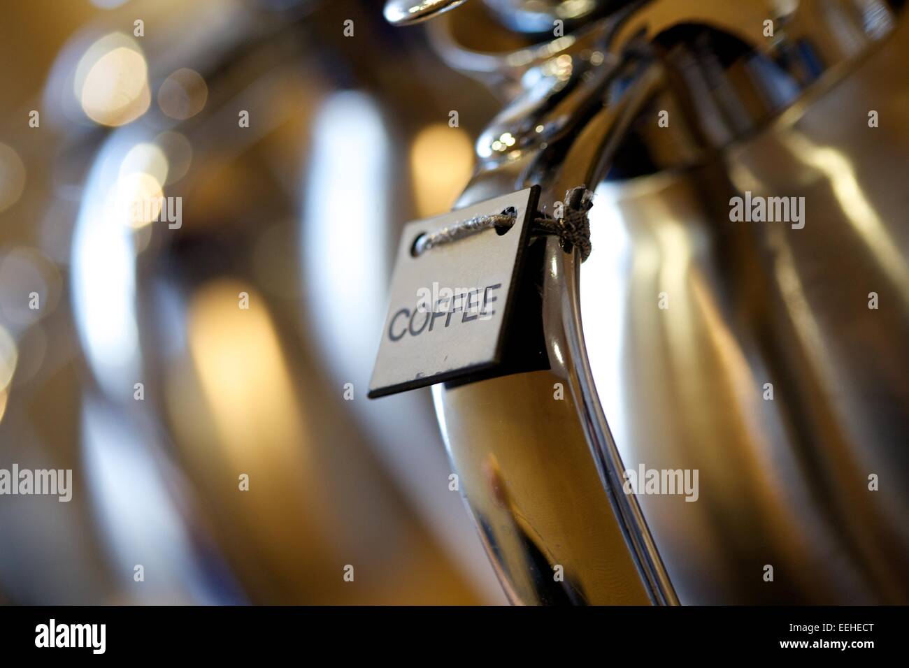 Silver coffee pot hi-res stock photography and images - Alamy