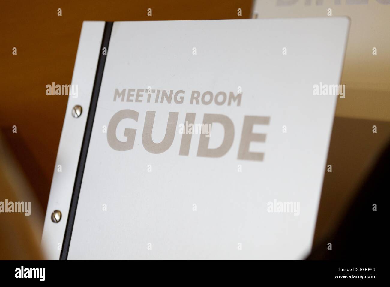 meeting room guide in meeting room Stock Photo - Alamy
