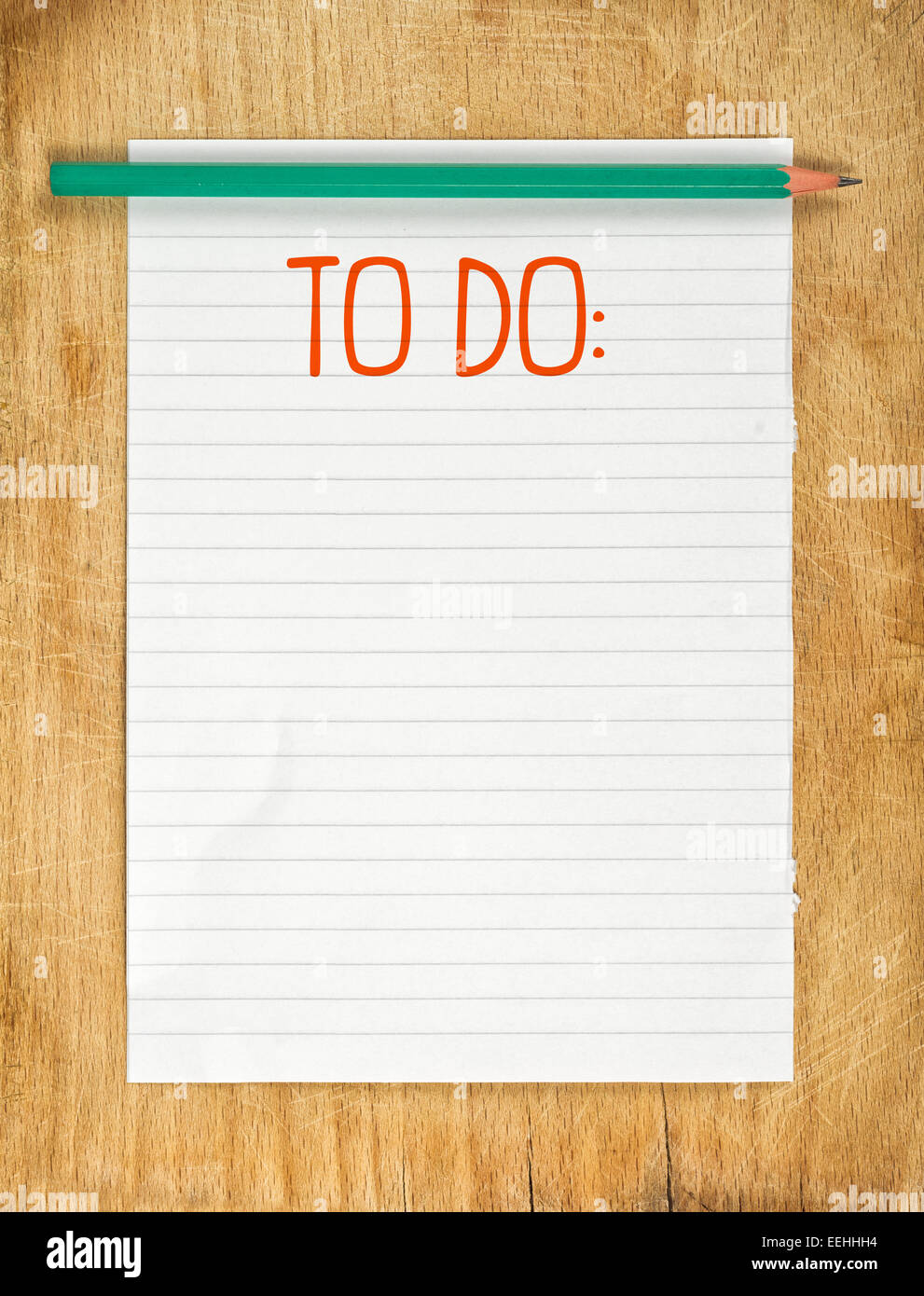 Empty paper with pencil hi-res stock photography and images - Alamy