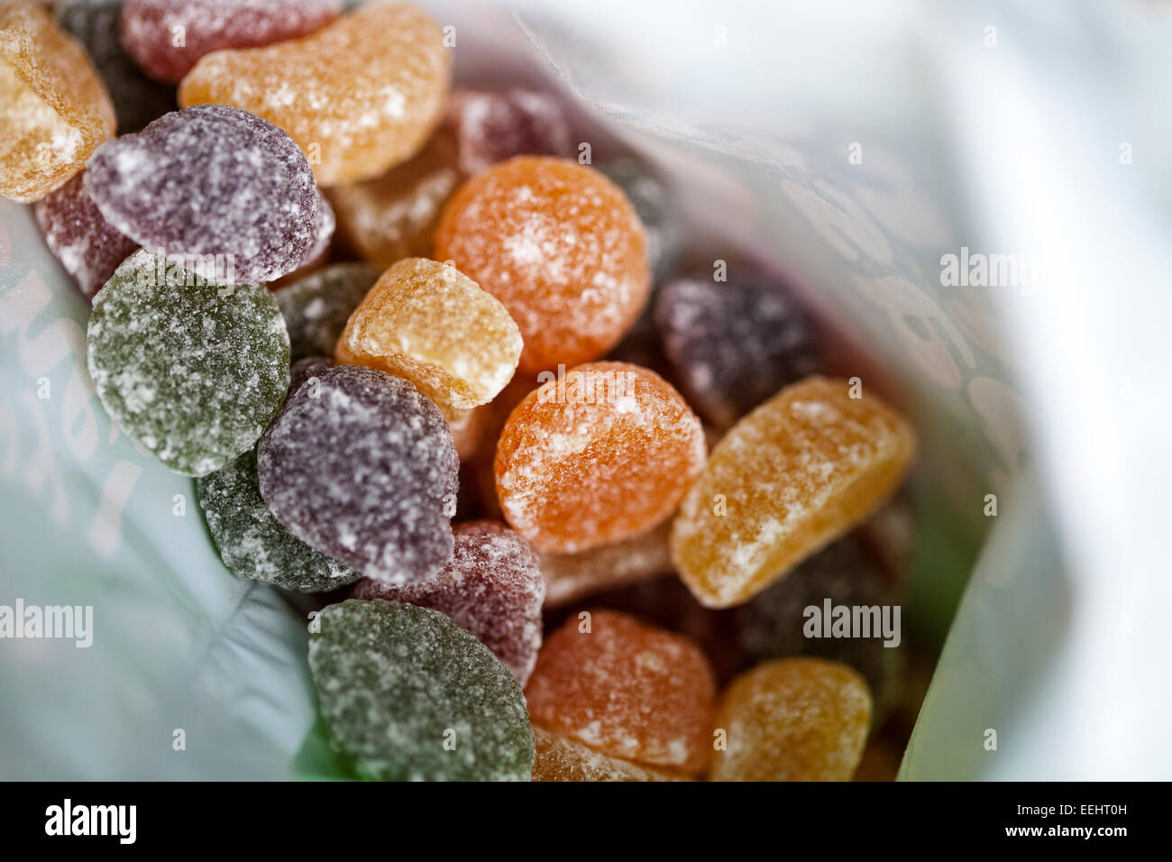 Bag of Rowntrees Fruit Pastilles Stock Photo - Alamy