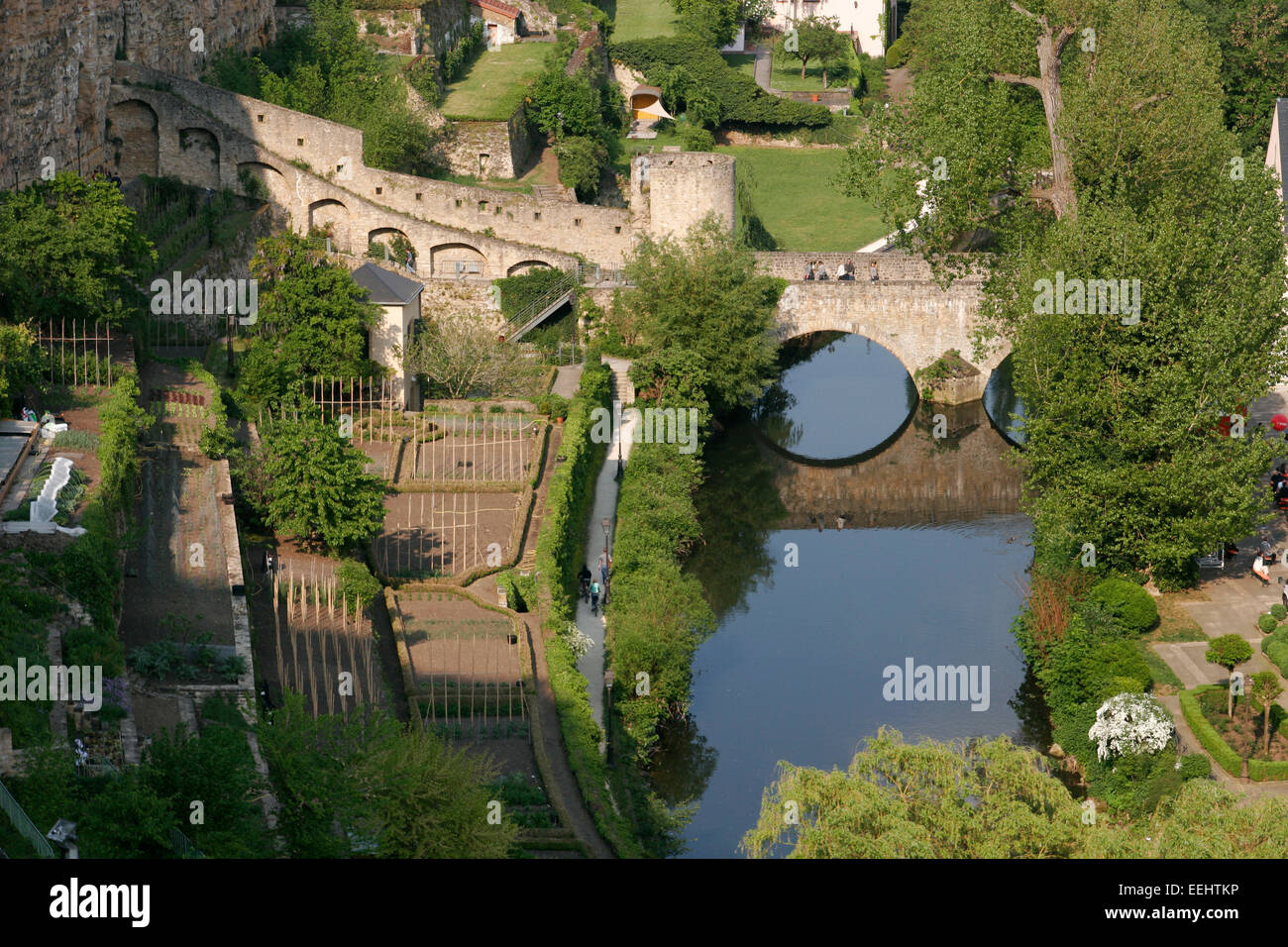 Luxembourg city aerial hi-res stock photography and images - Alamy