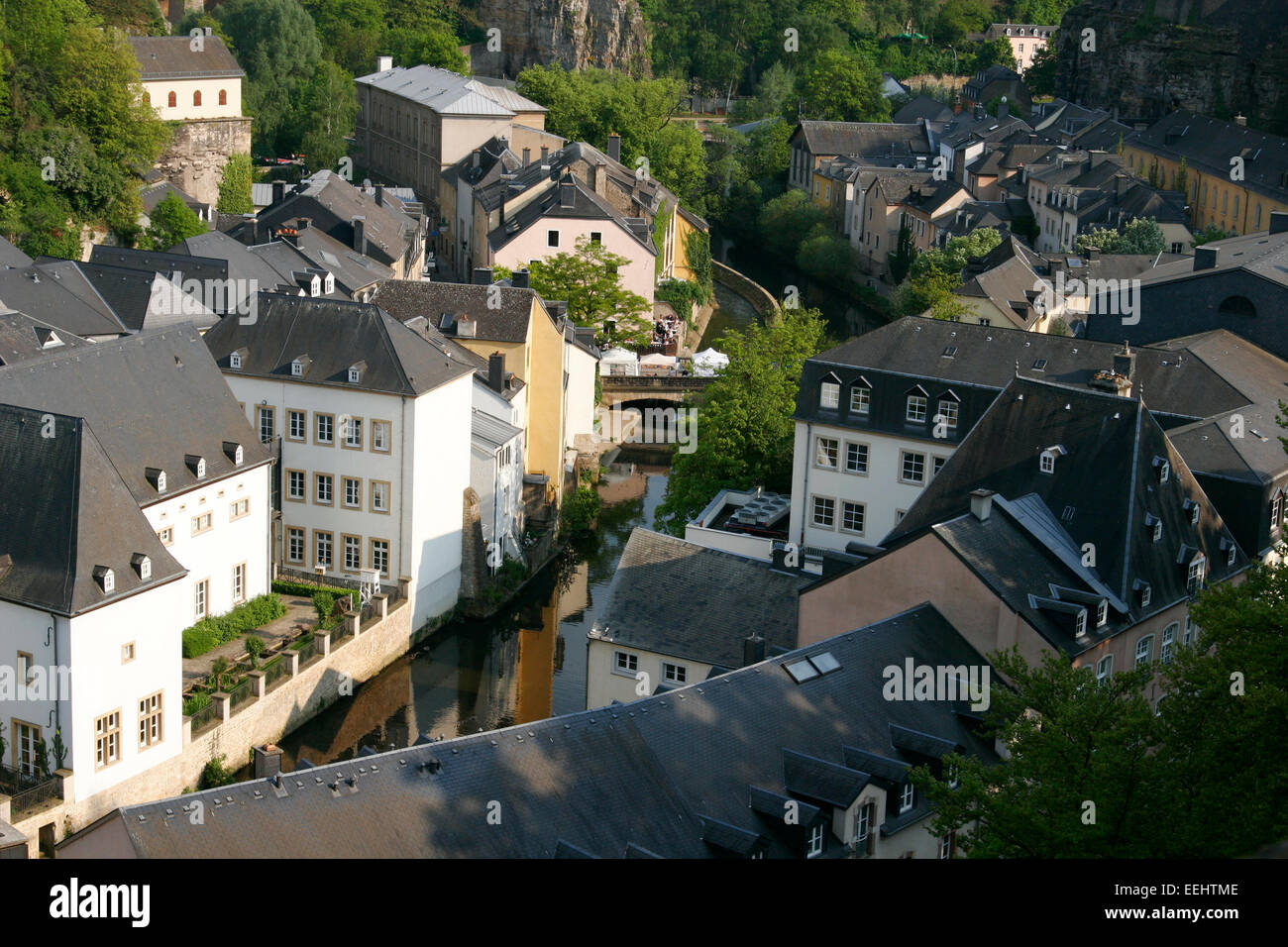 Luxembourg city aerial hi-res stock photography and images - Alamy